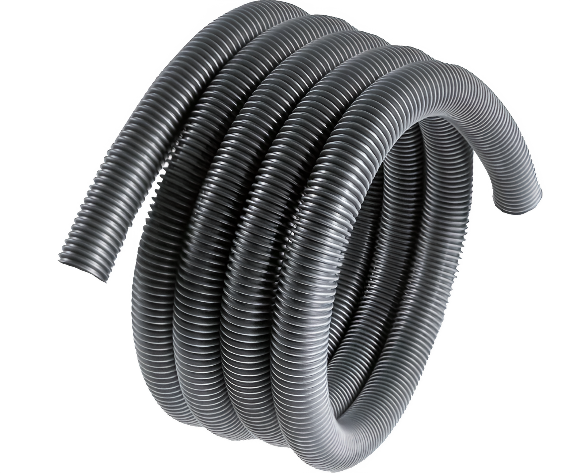 Шланг вакуумный TOR, гофрированный, для пылесоса, моющийся, многоразовый, цвет черный, 2 м