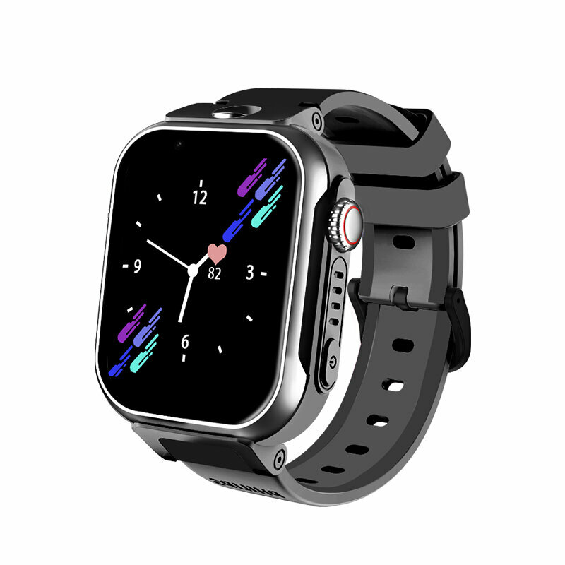 Смарт-часы PHILIPS Q2 водостойкие, черные, длительное время работы батареи, точное позиционирование, 4G, видеосъёмка