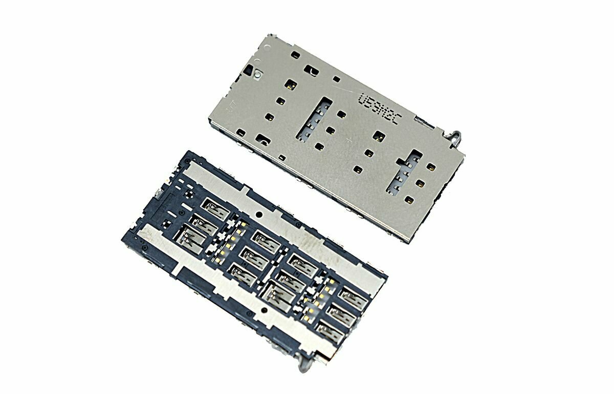 Коннектор SIM-карты (сим), mmc коннектор для Samsung S6 EDGE+ (S152)