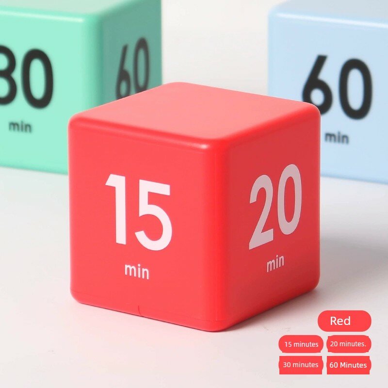 Куб-таймер для эффективного управления временем: часы-песочные для учебы, работы, кухни, напоминания, решения задач для