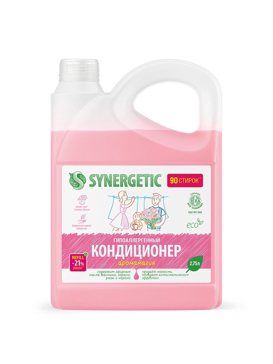 Кондиционер для белья Synergetic Аромамагия, 2,75 л