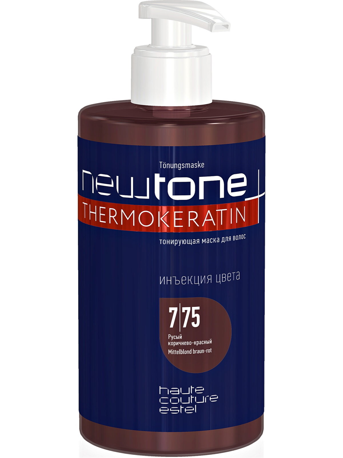 Маска тонирующая для волос NEWTONE ESTEL 7/75 Русый коричнево-красный 435 мл