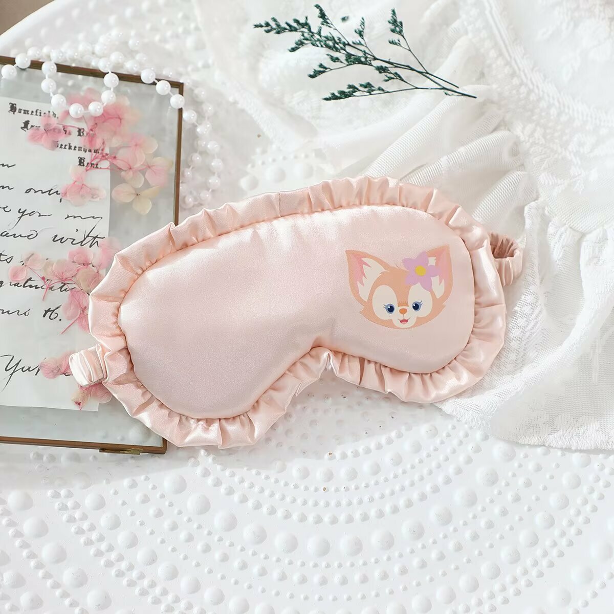 Милая мультяшная маска для сна, дорожная маска для глаз, светонепроницаемая маска для глаз для студентов и девушек, снимает усталость глаз, дышащая защитная маска для глаз из ледяного шелка.