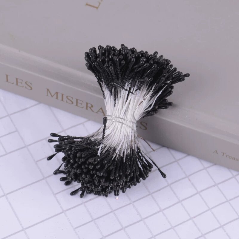 Искусственные матовые тычинки 1,5 мм, центры цветов, сердцевины цветов, материалы и аксессуары для рукоделия, для