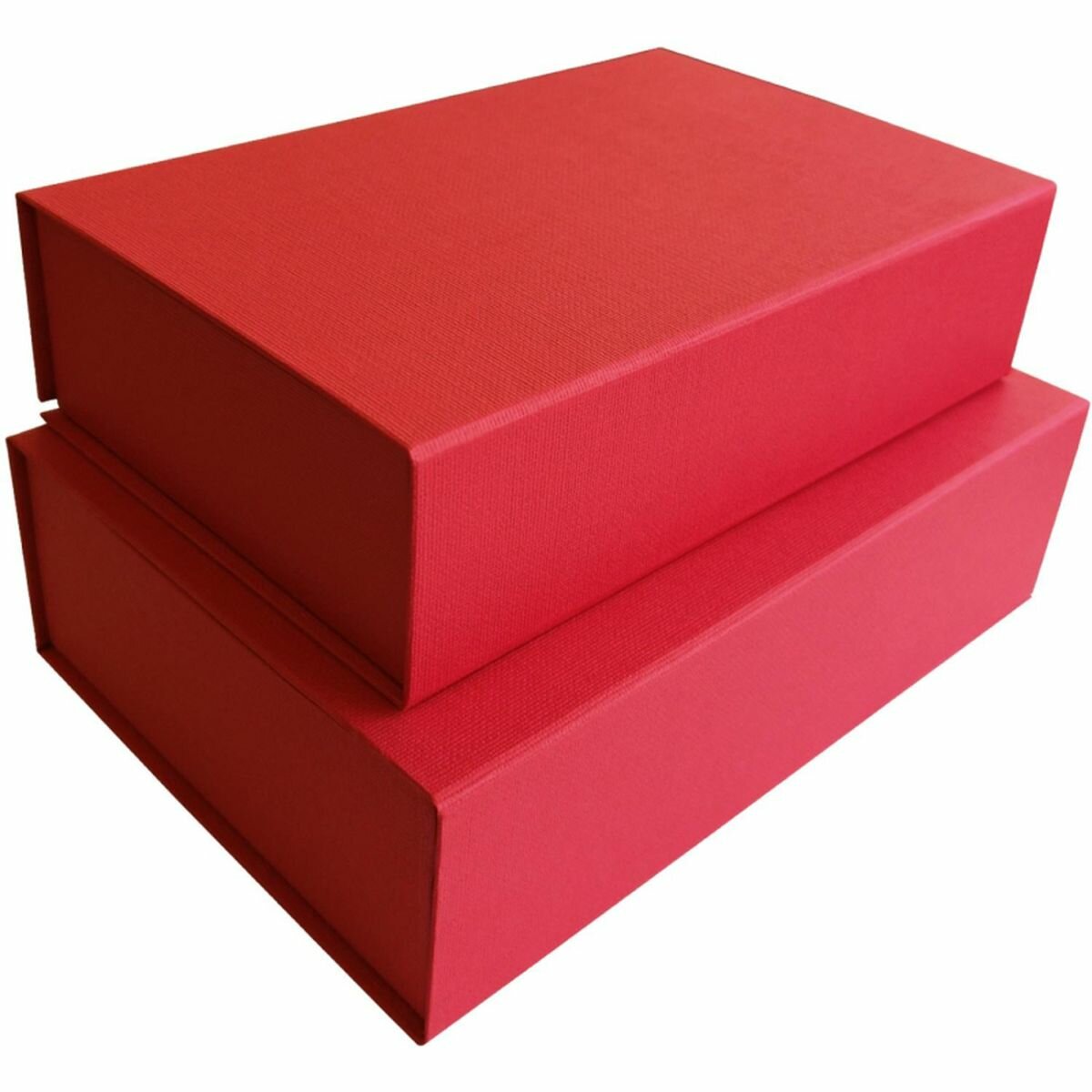 Набор подарочных коробок 2в1 на магните рогожка 250x170x70красн, Д10303П.280 (2307709)