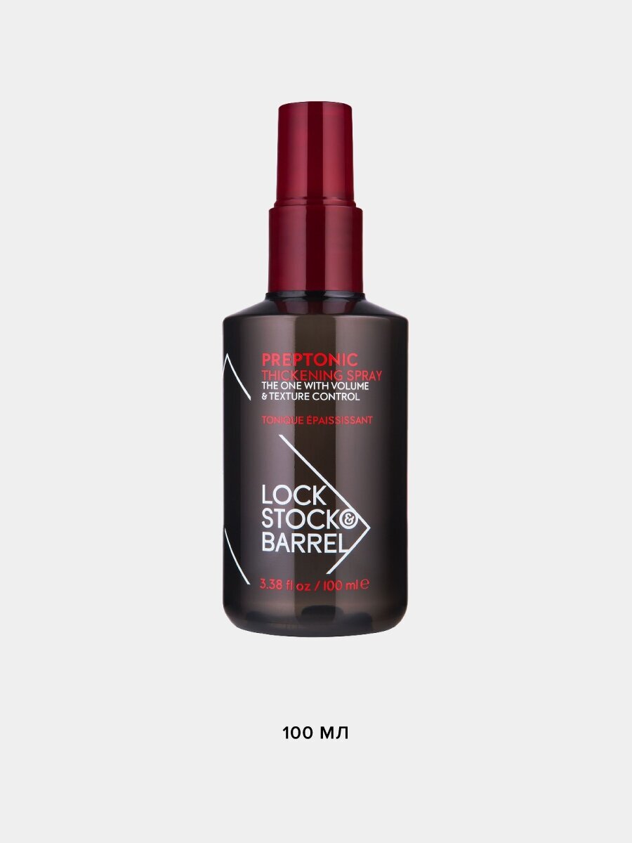 Lock Stock & Barrel Спрей-прептоник Preptonic Thickening Spray, средняя фиксация, 256 г, 100 мл