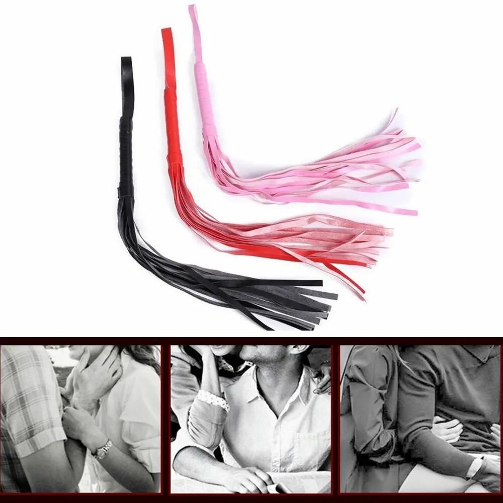 Сексуальный кожаный хлыст loose whip-Черный