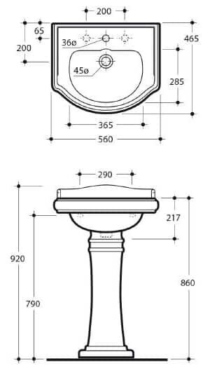 Раковина Migliore Bella 20605 (ML. BLL-25.055. BI)