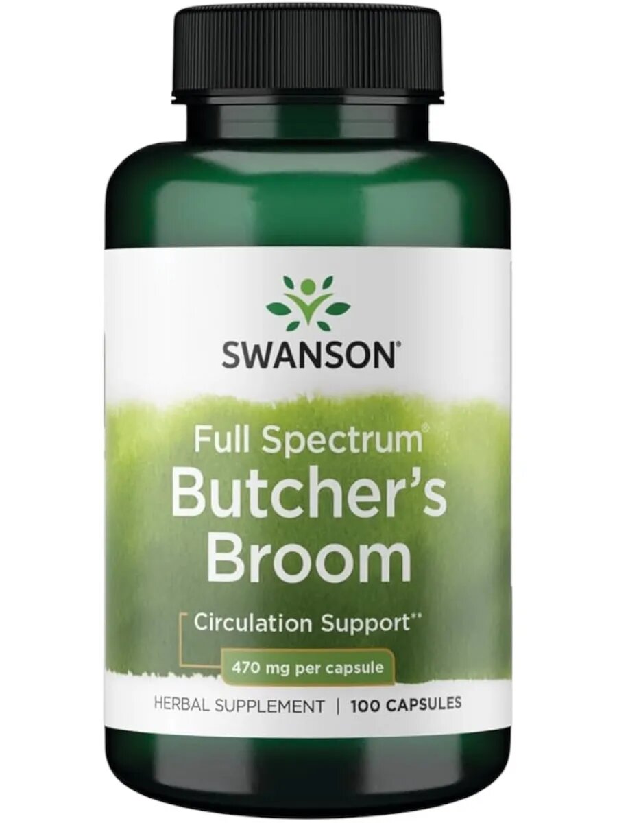 Butchers Broom 470 mg Full Spectrum Иглица колючая