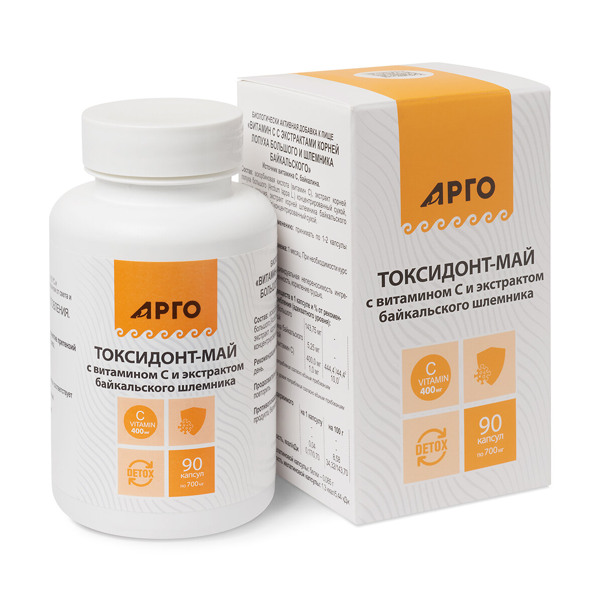 Токсидонт-май с витамином C и экстрактом байкальского шлемника, капсулы, 90 шт. (Арго, Биолит - г. Томск)
