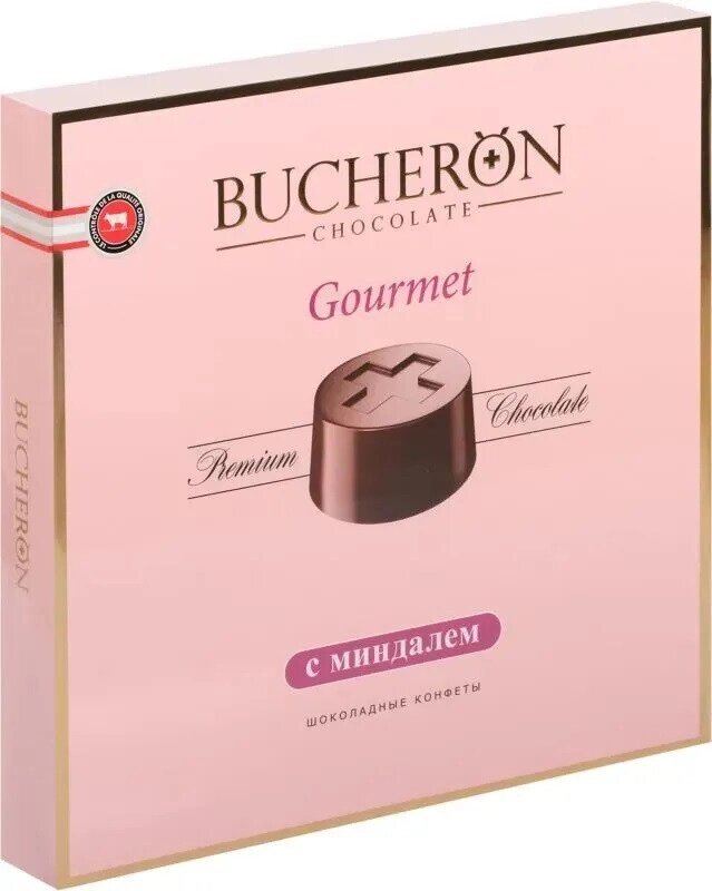 Шоколад Бушерон, "Гурме" Конфеты с Миндалем, 180 г