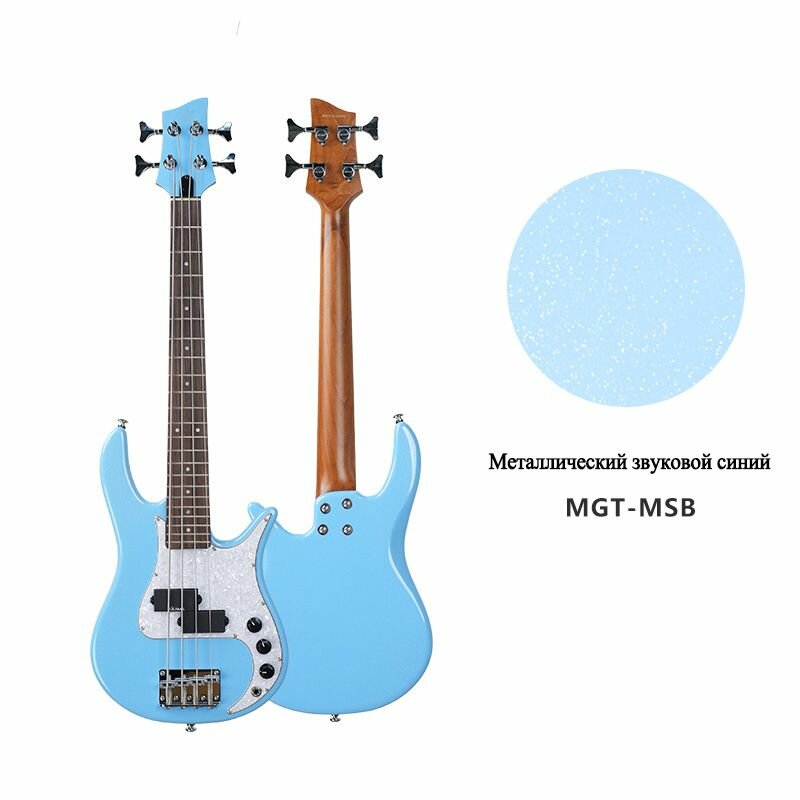 AKAMA MINI Groove T 33-дюймовая электрическая бас-гитара, 4-струнная