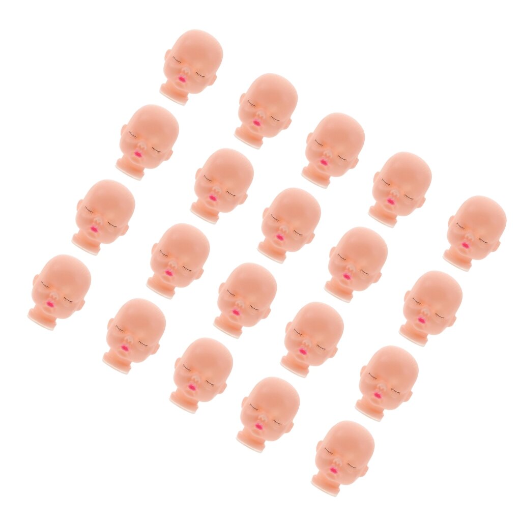 20 шт, пластиковая голова куклы, наборы кукол для легкой живописи для любителей творческого ремесла
