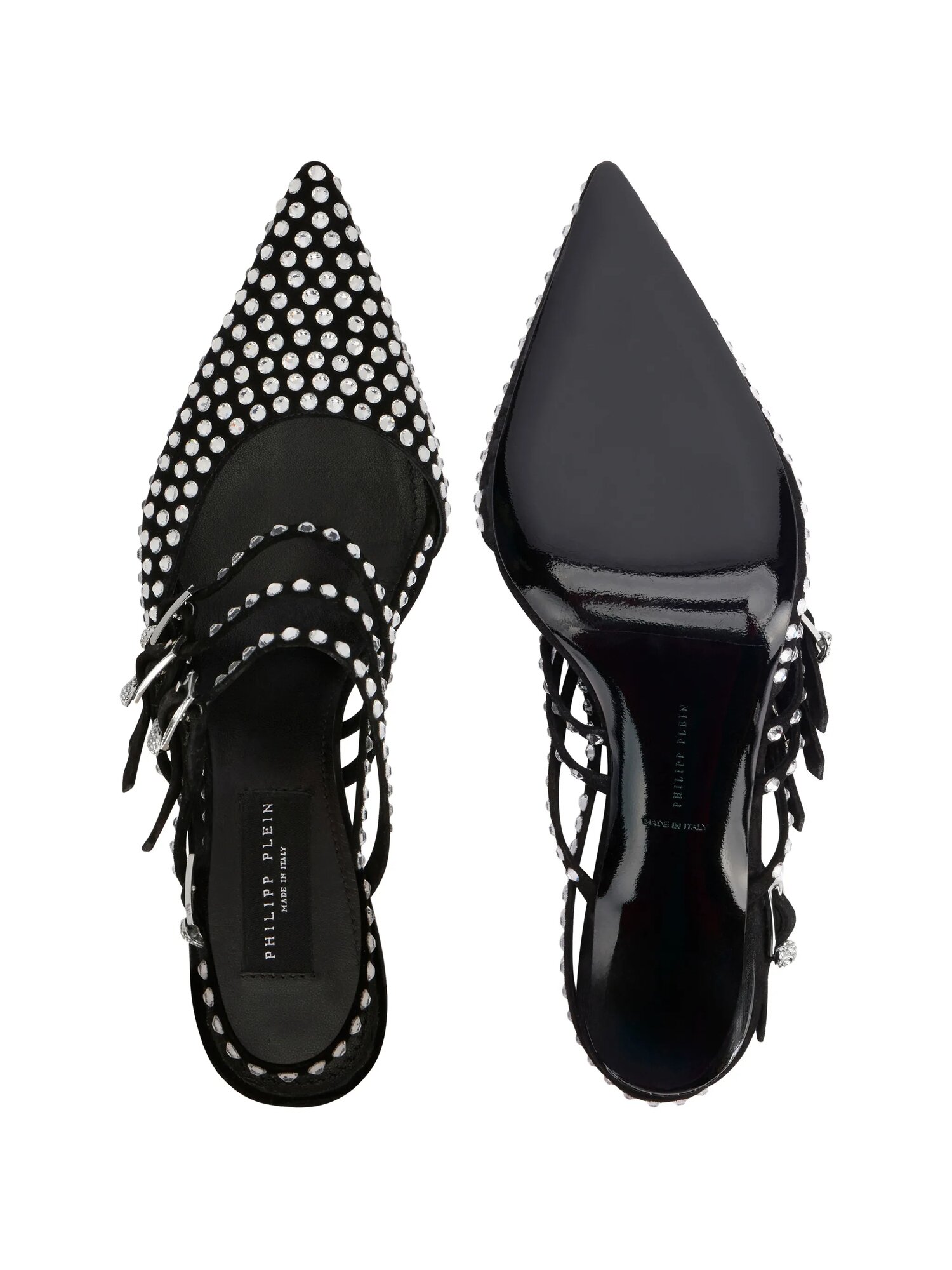 Туфли PHILIPP PLEIN Rhinestone-upper heeled pumps, размер 42 — фото 1
