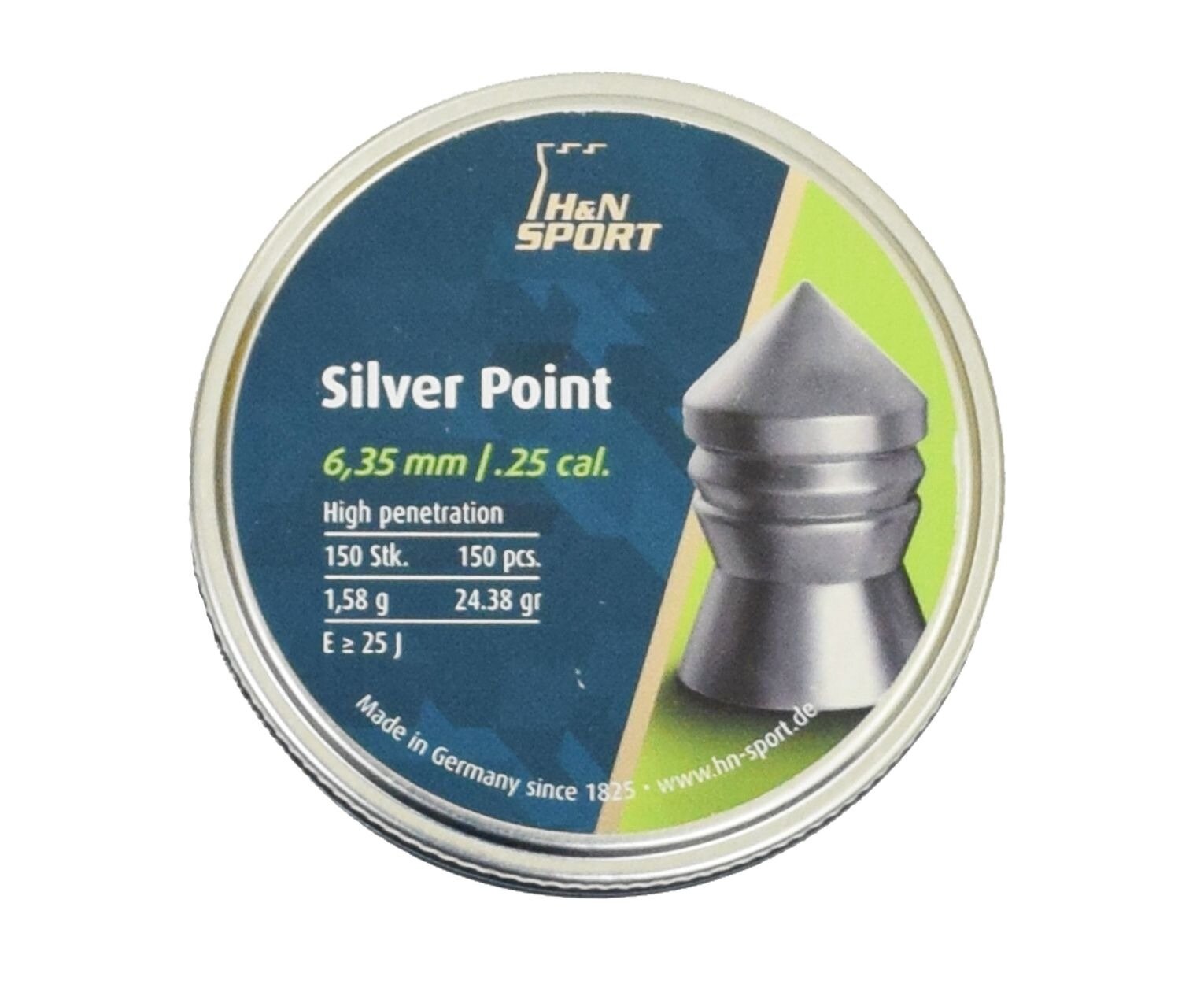 Пули для пневматики HN Silver Point 6,35 мм (150 шт) свинцовые