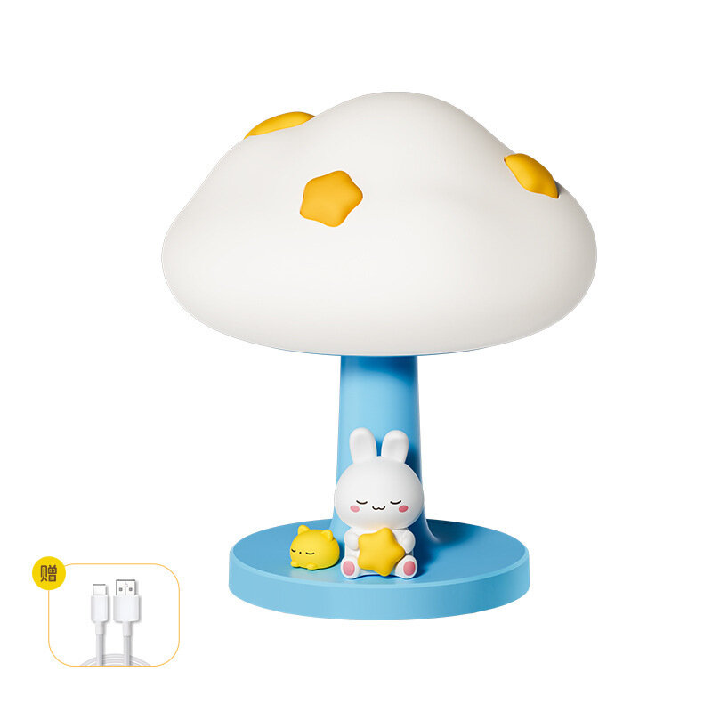 Ночник в виде облака с пандой-плюшевой игрушкой, мягкий свет, USB-зарядка для декора спальни