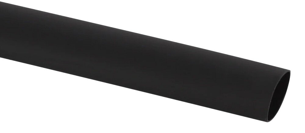 Кембрик термоусадочный клеевая 6.4 / 2.0мм 3:1 1м термоусадка черная ЭРА TTK-6.4/2.0-b-1m