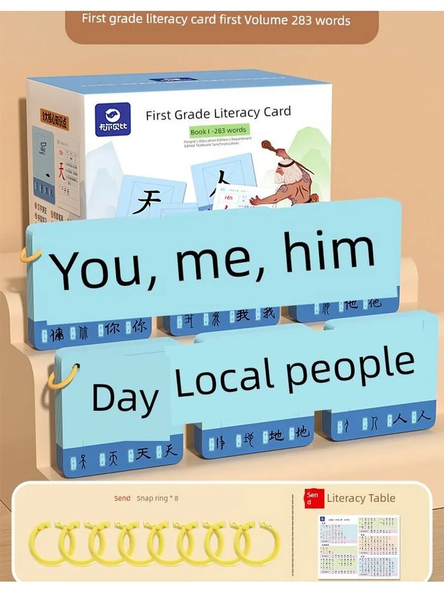 Набор Грамота 1 класс, новый том 1, 283 символа, кольцо