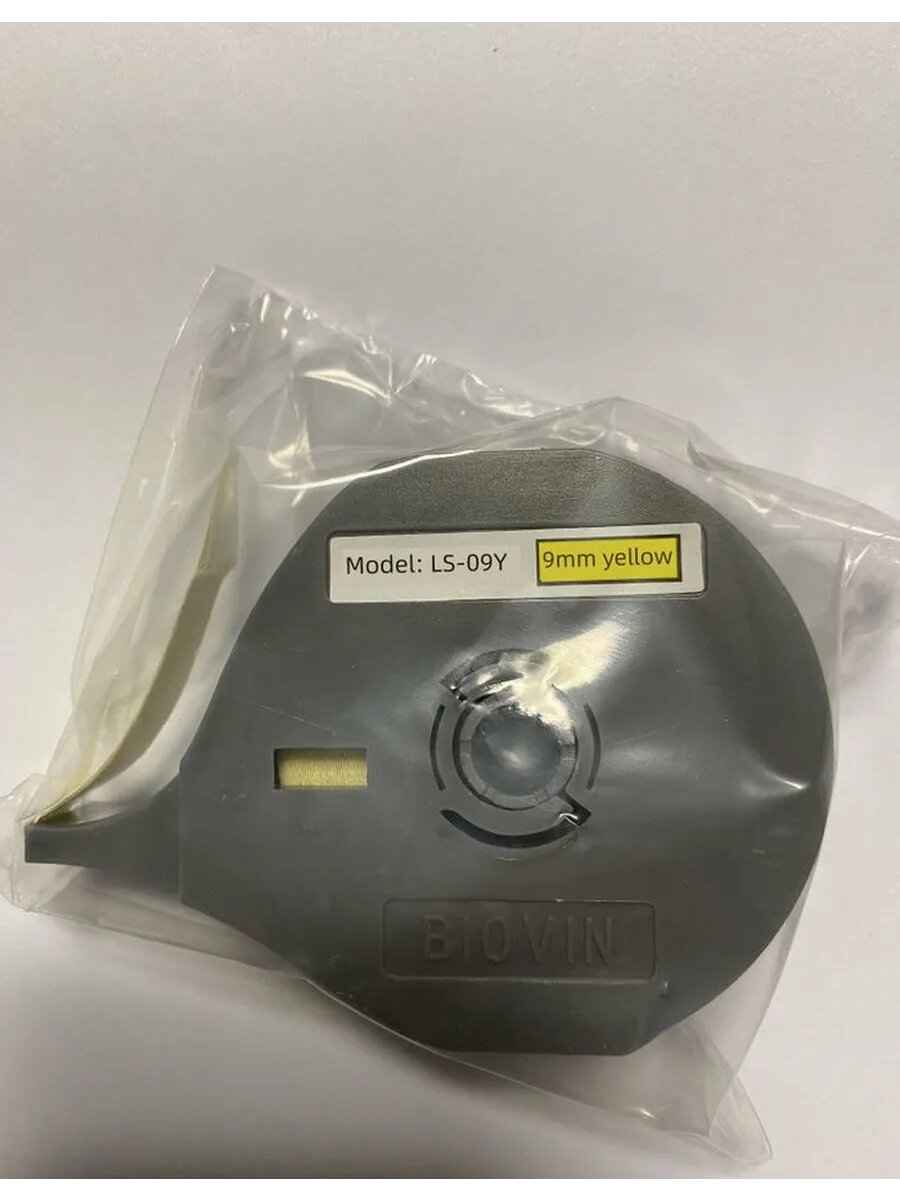 BIOVIN LS-09Y 9мм желтые этикетки для маркировки