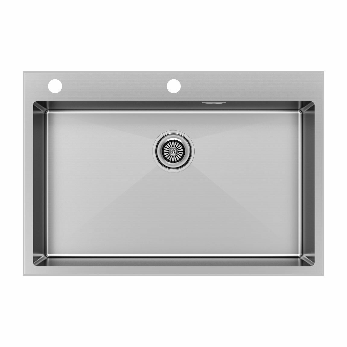 Кухонная мойка Paulmark KRONER-EDGE 75 PM777551-BS брашированная сталь Нержавеющая сталь
