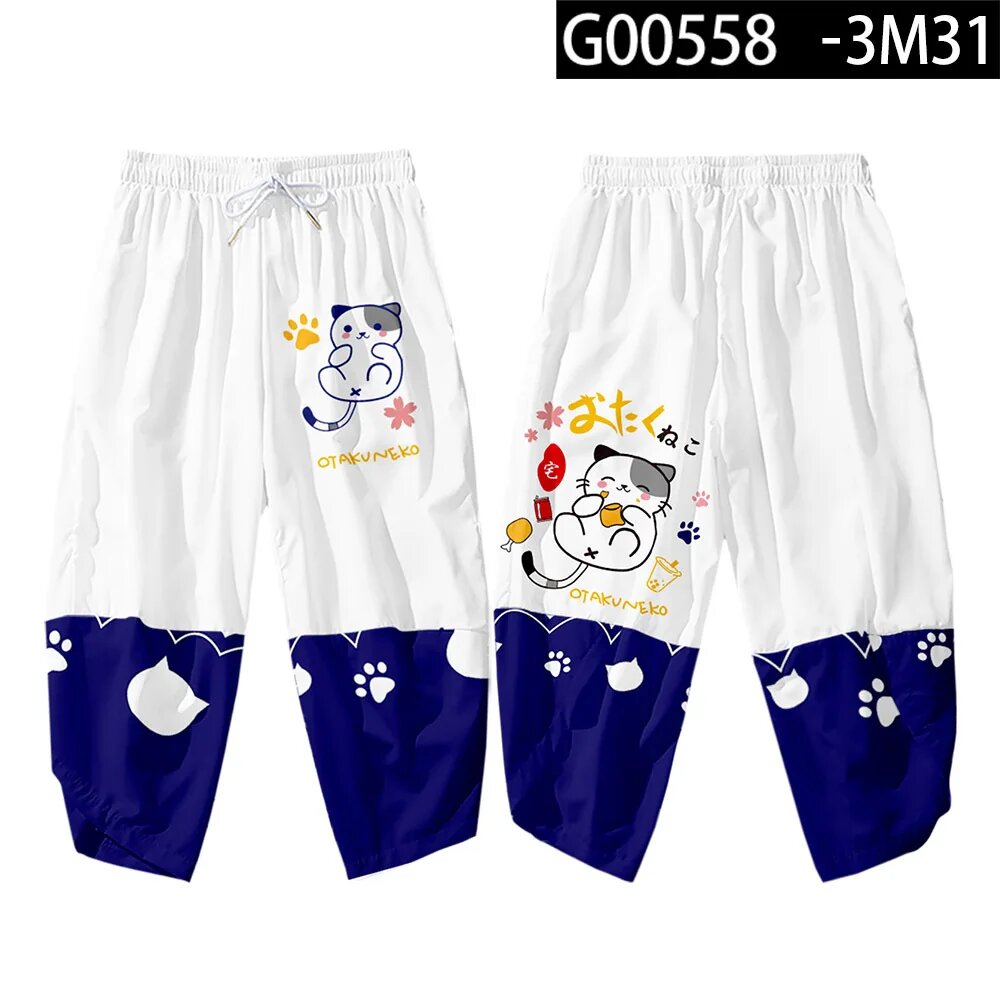 Женские кимоно штаны bebovizi с принтом Shiba Inu Белый, М, G00558-3M31