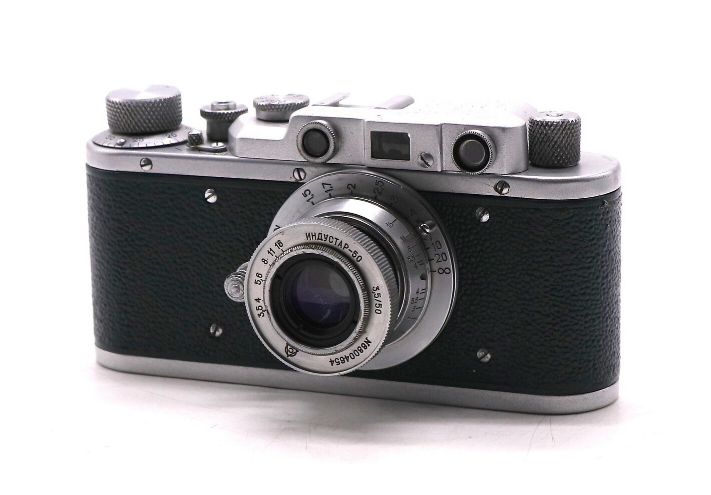 Фотоаппарат Зоркий + Индустар 50 зеленый