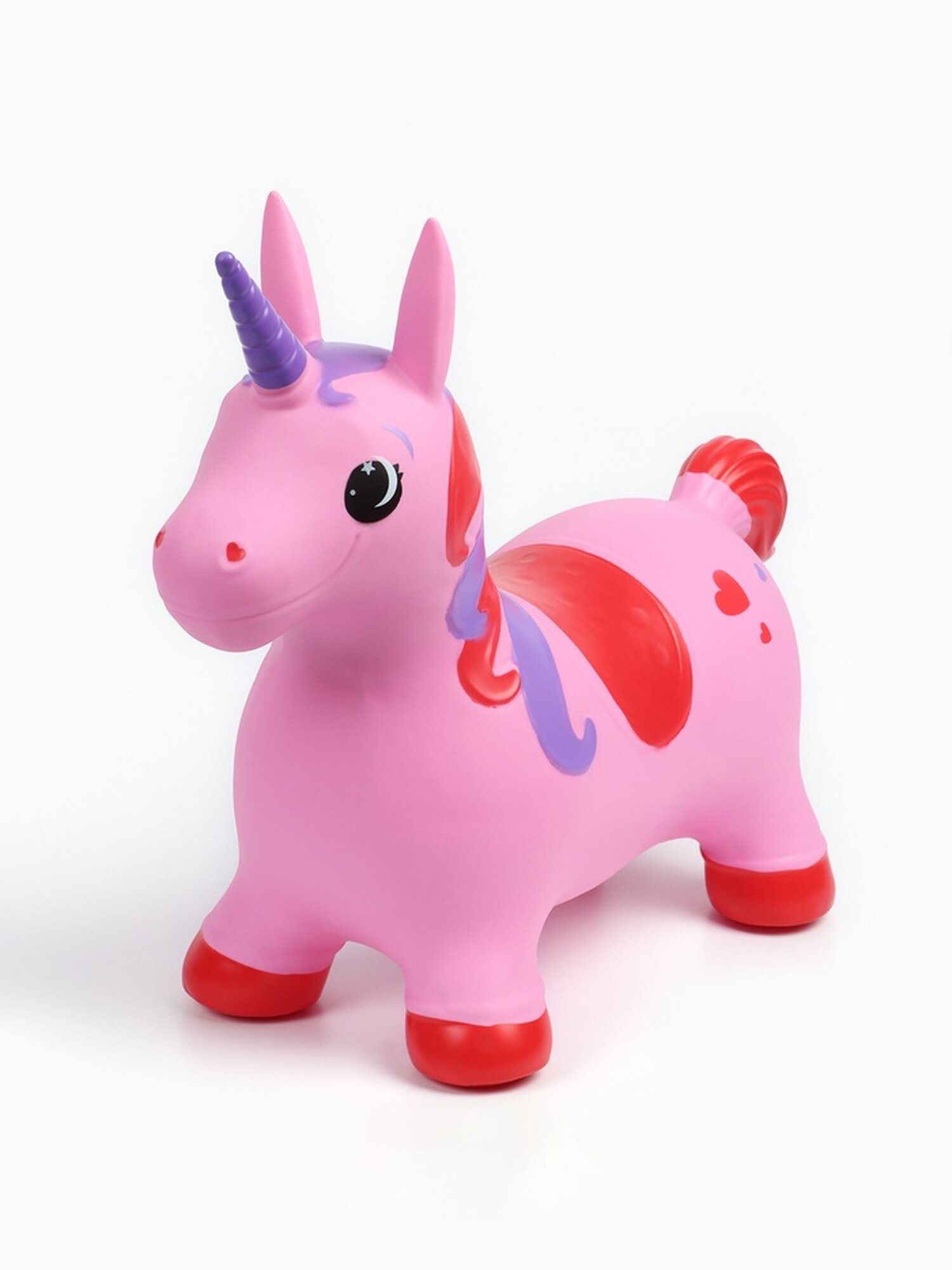 Попрыгун Единорог 51 х 25 х 50 см, 1300 гр, цвет розовый 10645117