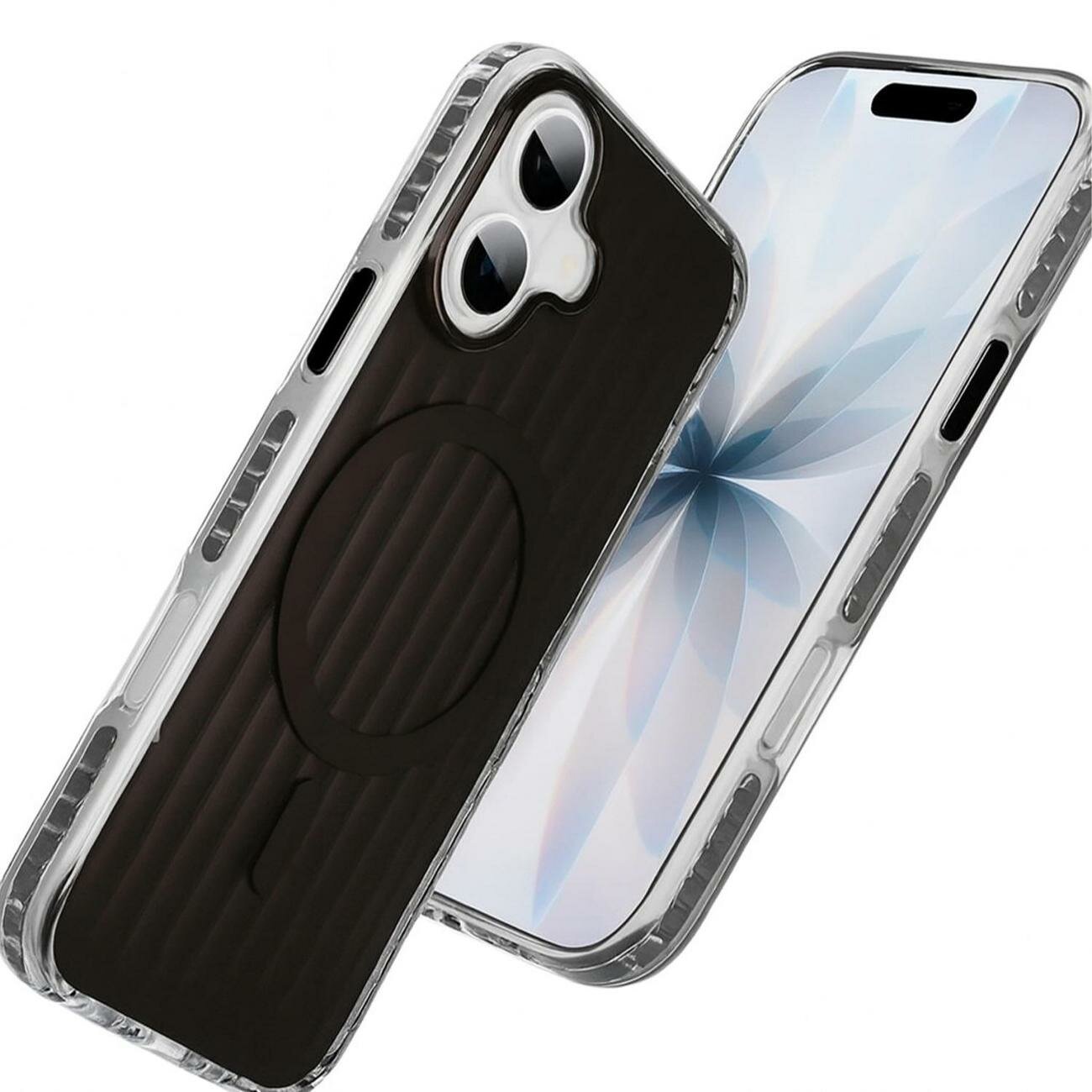 Чехол накладка для iPhone 17 Gurdini Ocean Case Metalic черный
