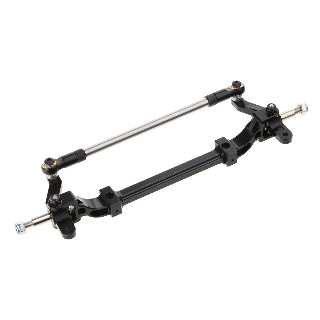 Металлическая передняя ось с рулевой тягой для модели грузовика, трактора, автомобиля, детали интерьера, радиоуправляемой модели автомобиля, замена передней оси.