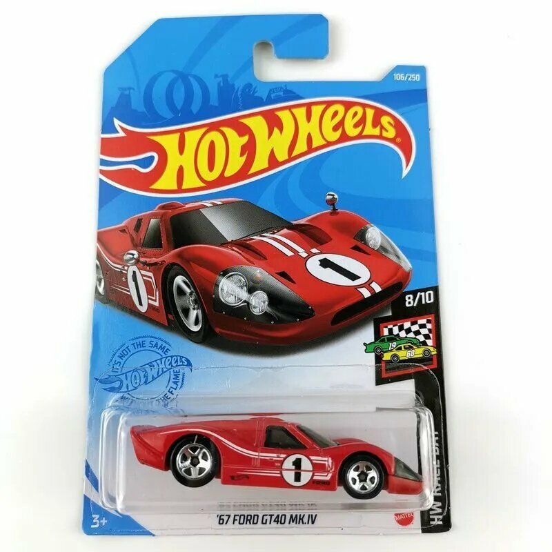 Машинка Mattel Hot Wheels 2021 C4982 67 Ford Gt40 Mk Iv Red