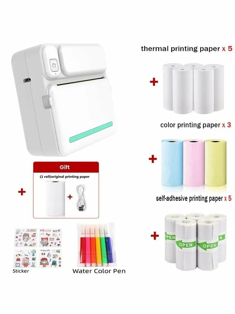 Мини-принтер струйный, Монохромный