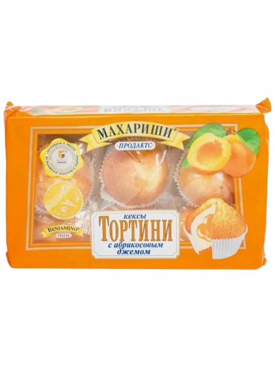 Кекс Тортини "Абрикос" 2*200гр. — фото 1
