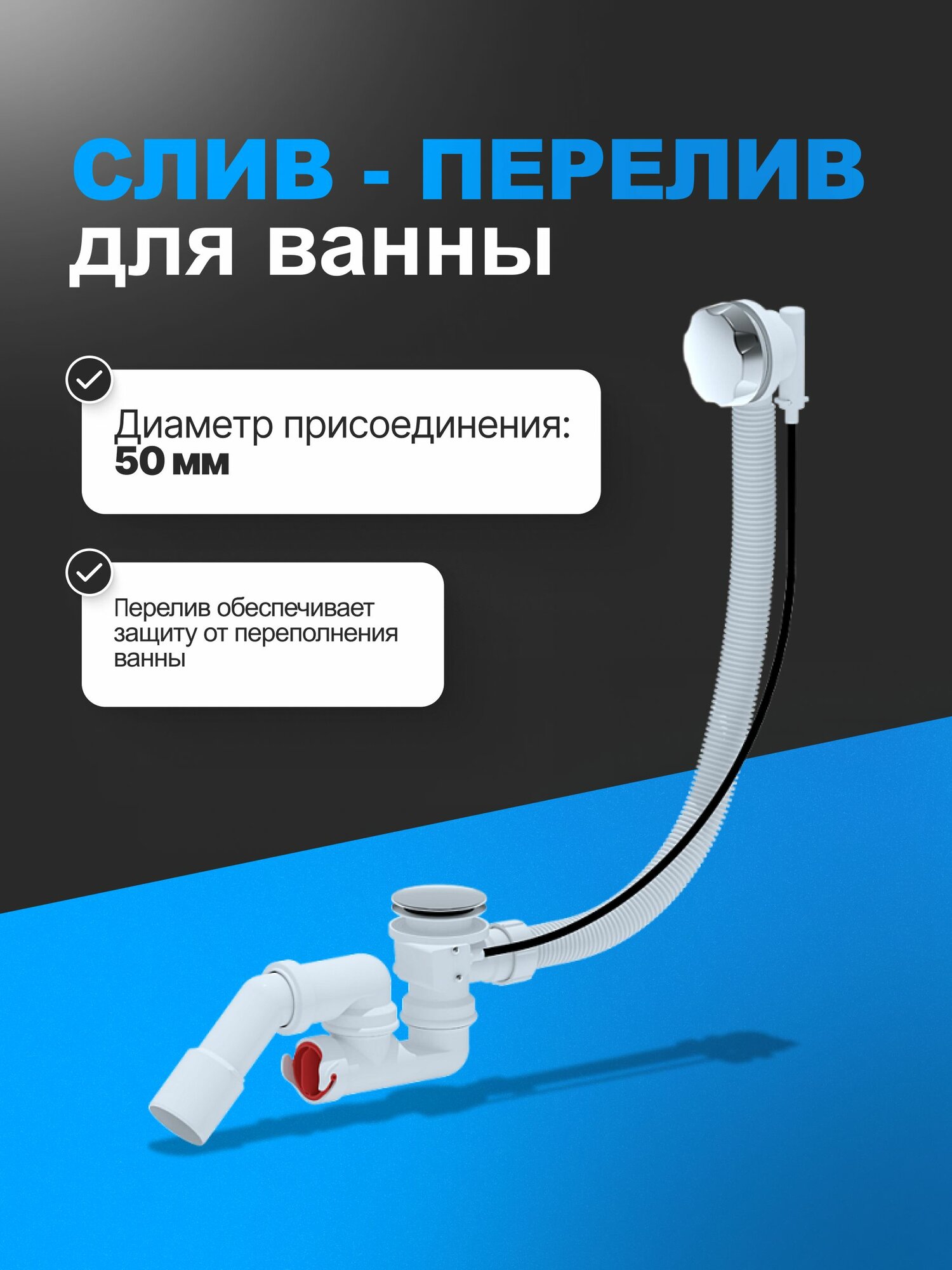 Слив-перелив АНИ Пласт EM321