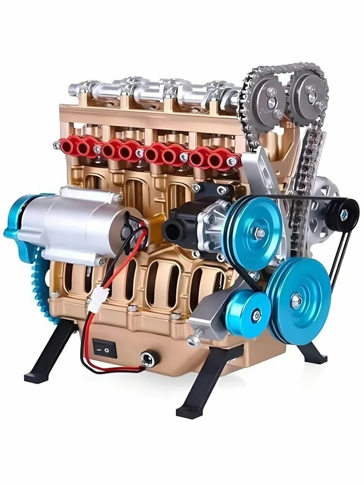 BESTSKY Модель двигателя V8 с металлическими деталями для сборки, набор для взрослых и детей от 12 лет, игрушка-конструктор.