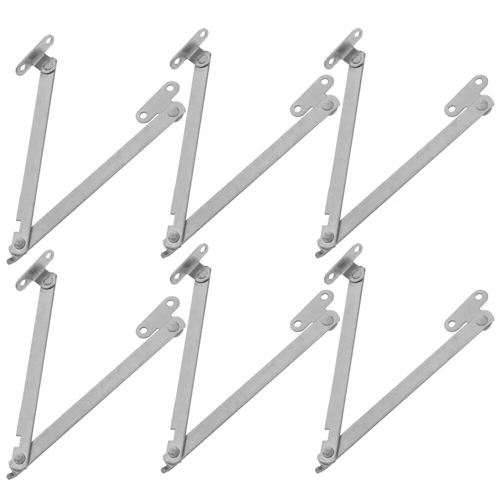 Набор из 6 толстых складных железных поддерживающих петель для крышек, для домашнего использования