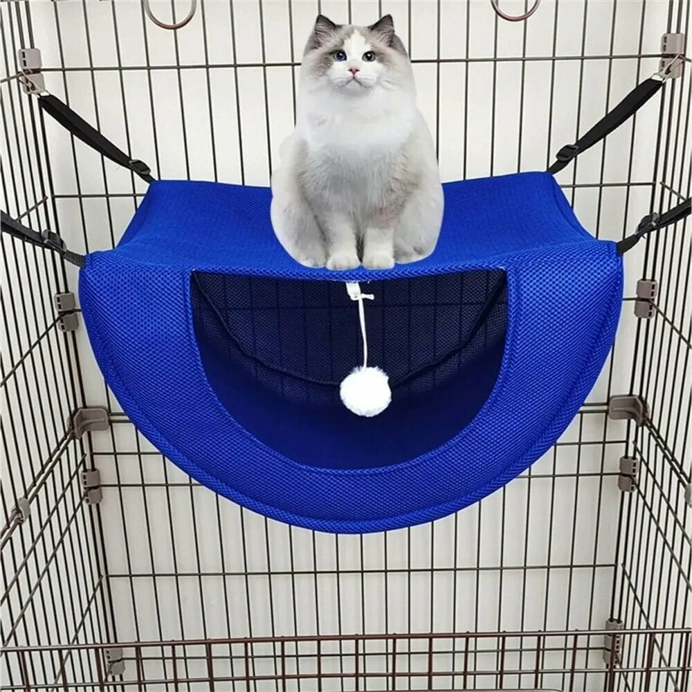 Гамак для животных с подогревом 48*35*25cm, теплый лежак, для кошек и собак мелких пород, зимний, безопасный