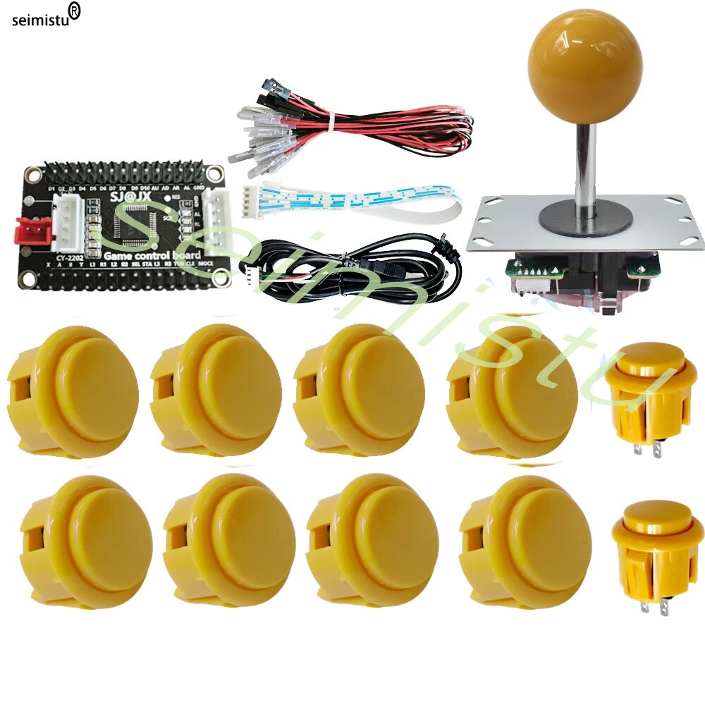 Реплика джойстика Sanwa Neo Geo для аркадных автоматов 1 player--yellow