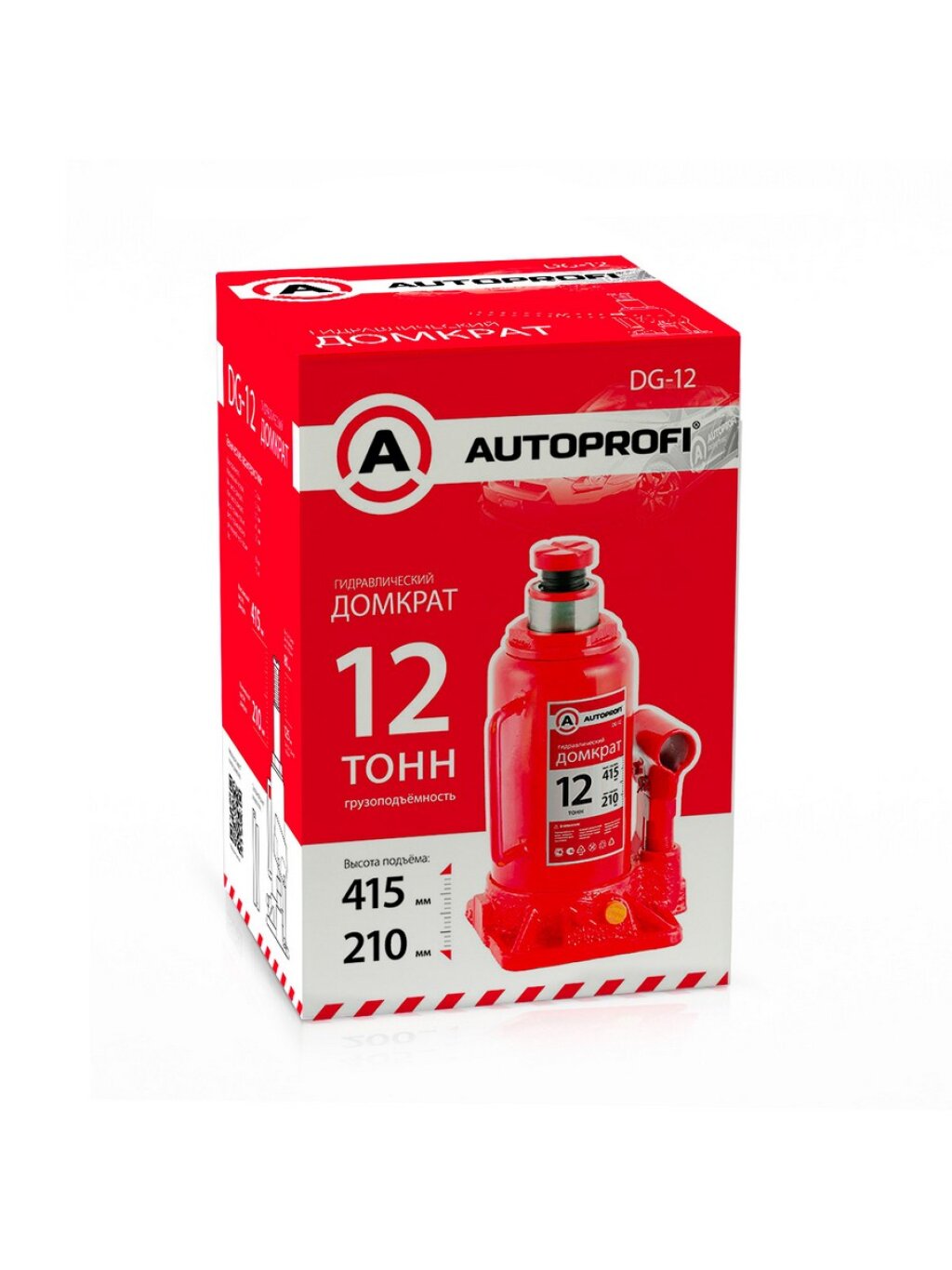 Домкрат бутылочный Autoprofi DG-12 12 т 210-415 мм