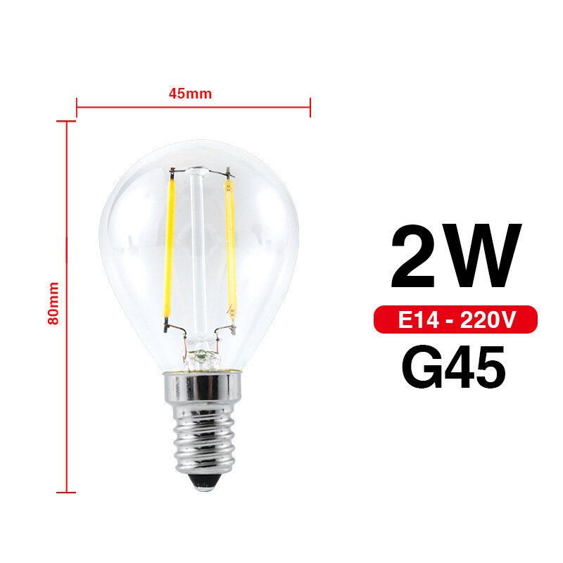 Кросс-бордер Эдисон LED лампа с нитью накаливания энергосберегающая лампа E27 с винтовым основанием прозрачное стекло ретро E14 лампа для освещения гостиной