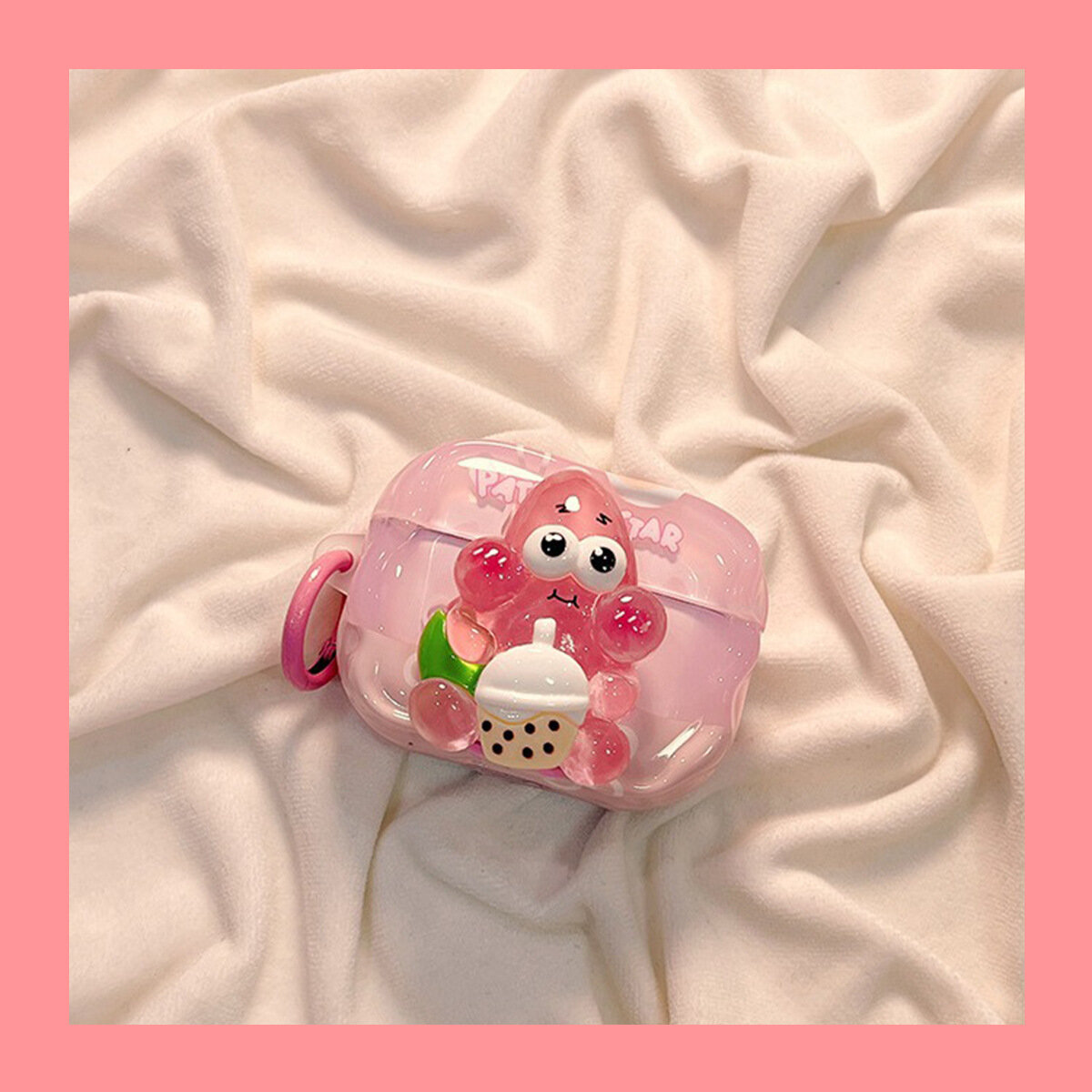 Чехол для наушников "Губка Боб", для AirPods Pro, с пряжкой