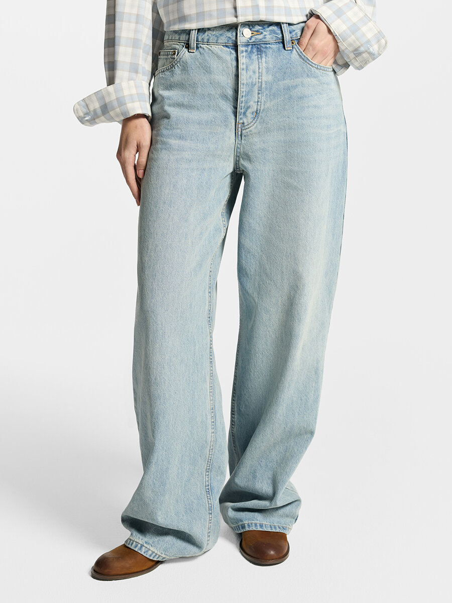 Джинсы широкие 