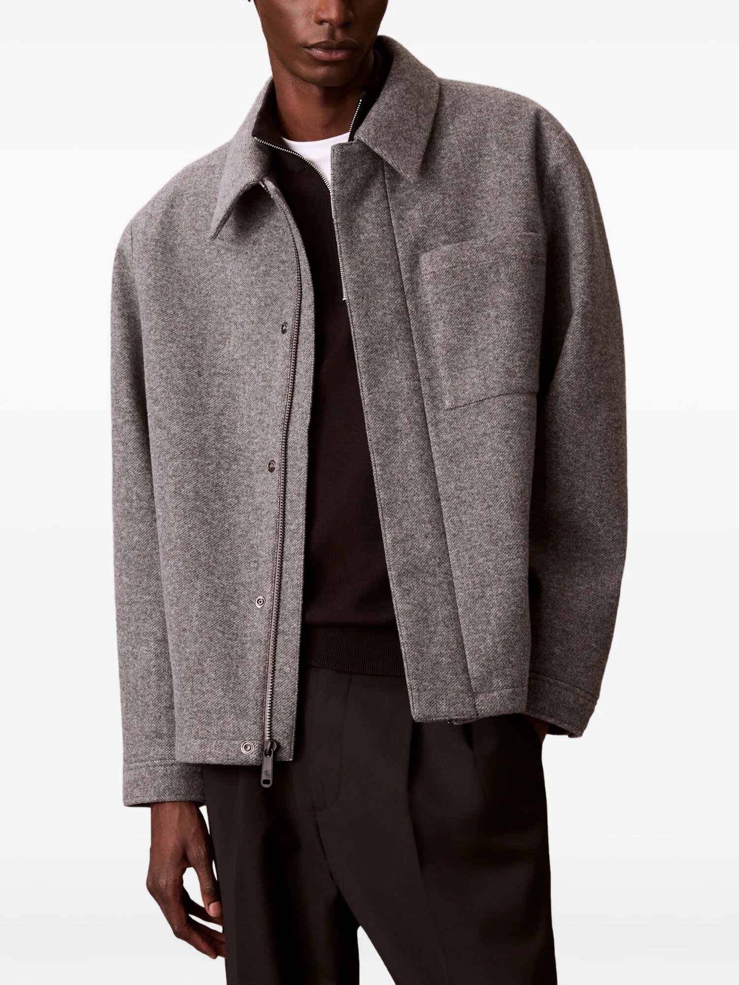 Куртка CALVIN KLEIN Tech, размер 52 EU, grey — фото 1