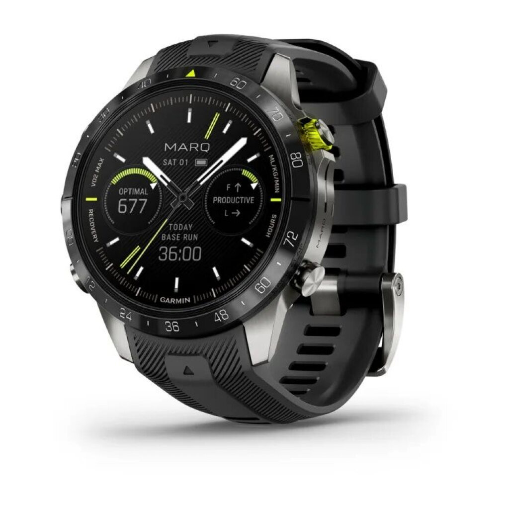 Умные часы Garmin MARQ, Athlete GEN 2, Silicone Black Graphite (Черный)