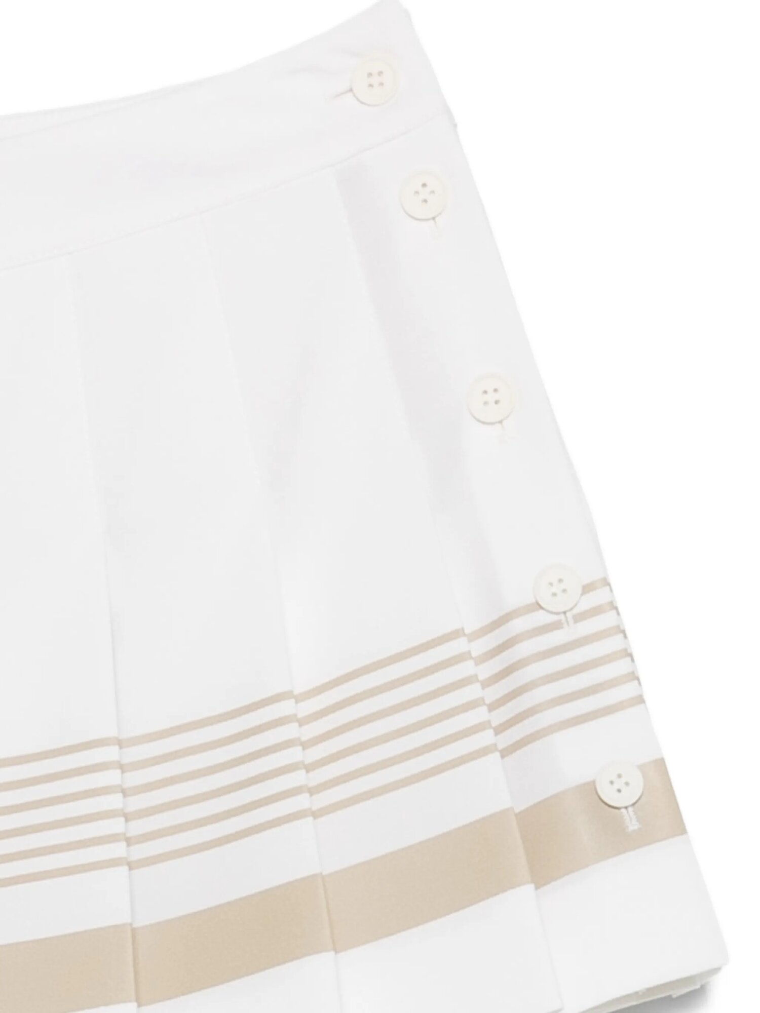 Юбка LACOSTE Nina, размер 40 EU, бежевый/белый — фото 1