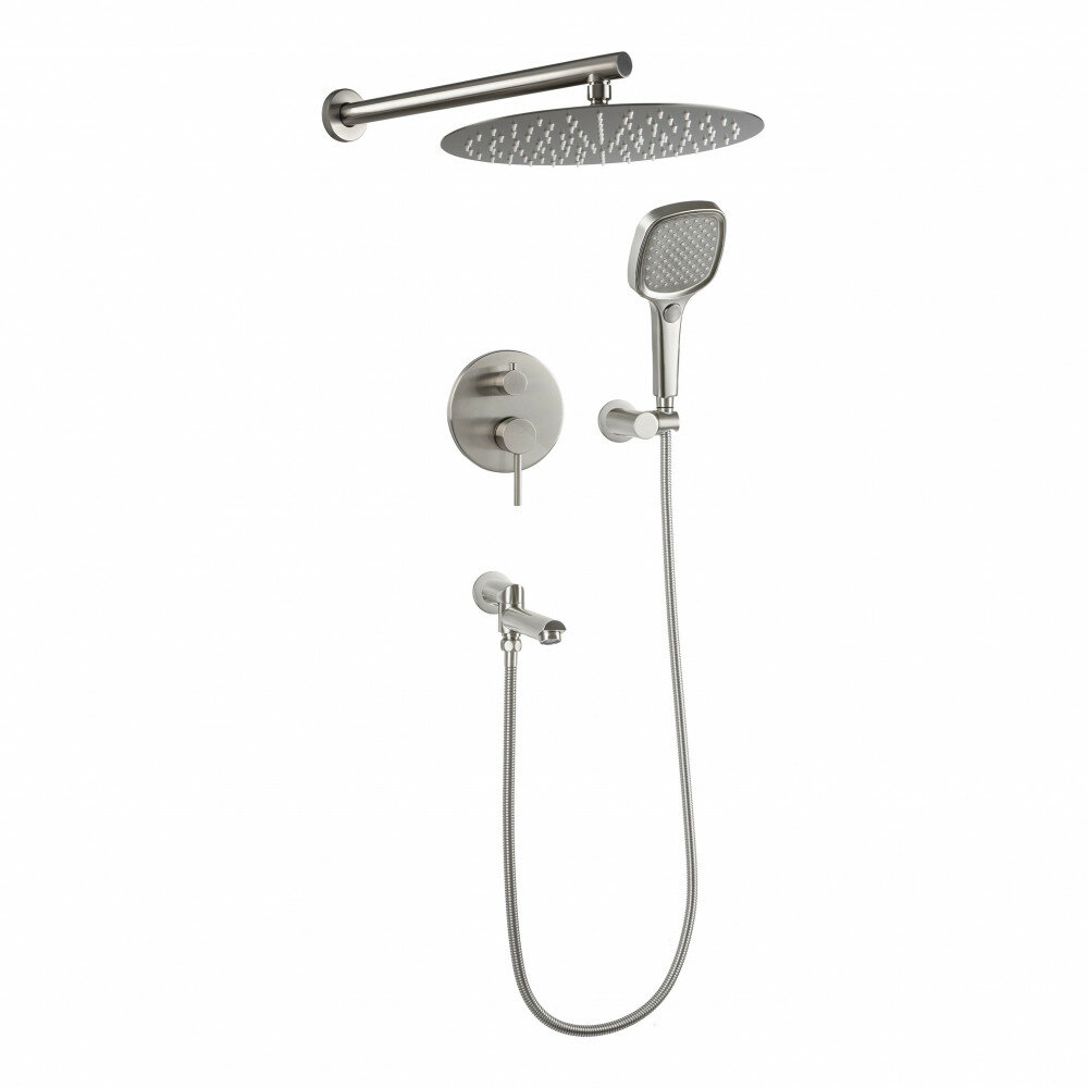 Душевая система встраиваемая FILARETE Roun FL1026NK, никель