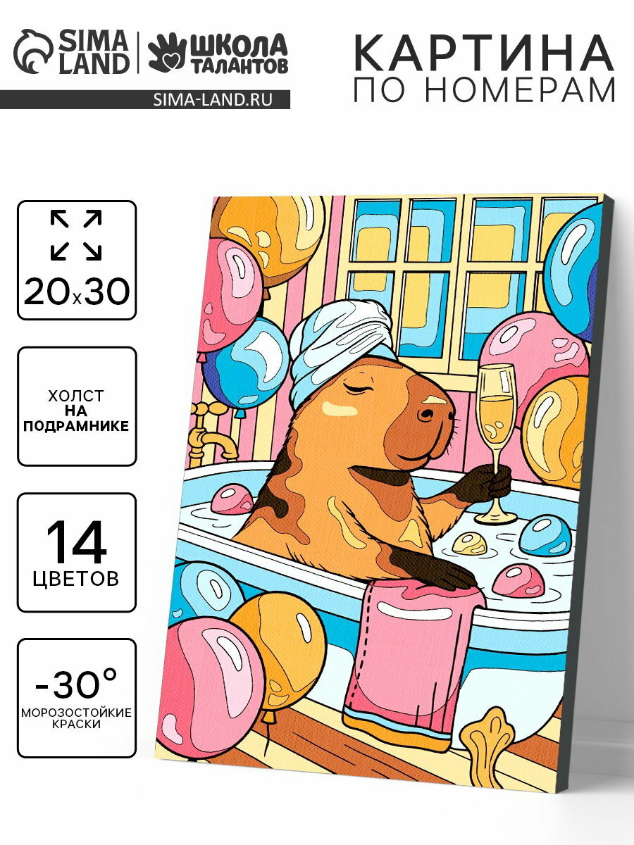 Картина по номерам "Выходной", 20x30 см, для кого: для девочек