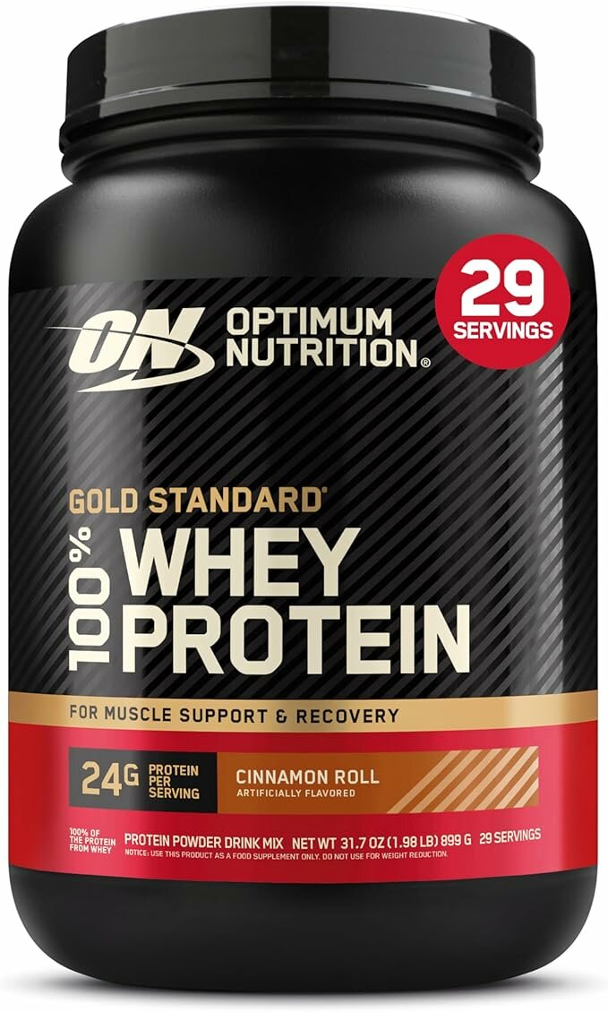 OН - Голд Стандарт 100% Вей 899 гр Булочка с корицей /ON - Gold Standard 100% Whey 899 гр Cinnamon Roll