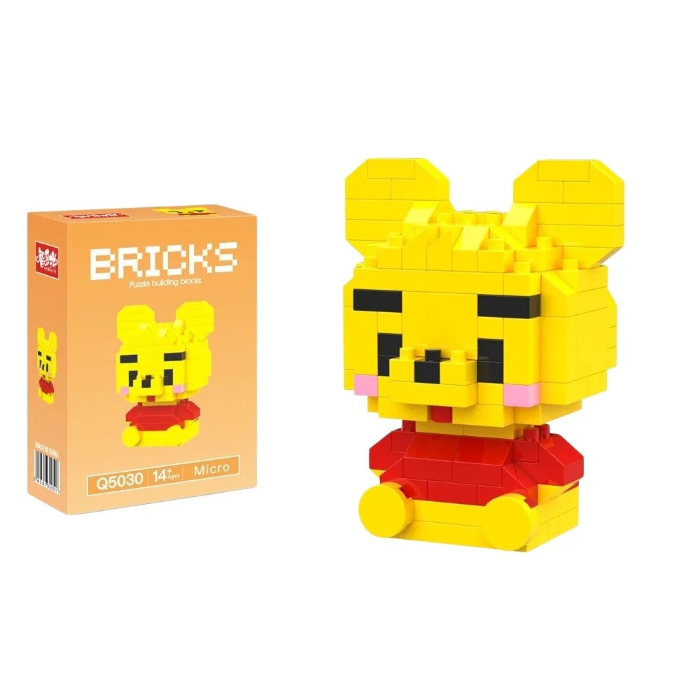 Строительные блоки Aoger Winnie the Pooh, желтый, Q5030