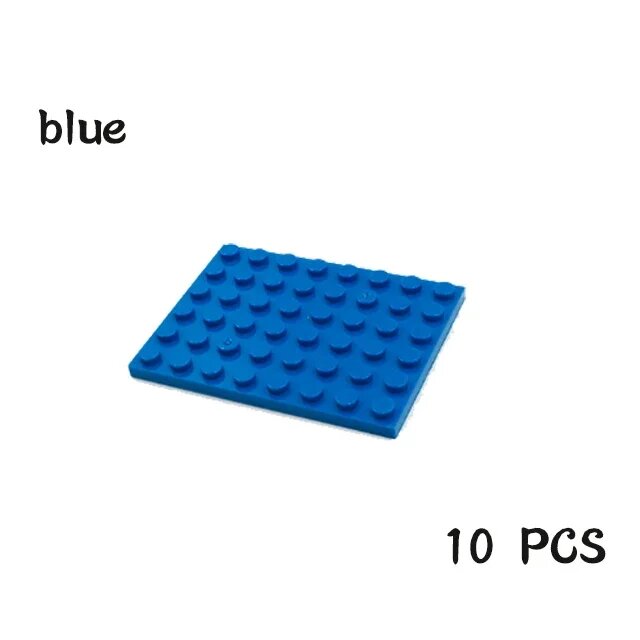 VEK строительные блоки синие 6x8 (10 шт)