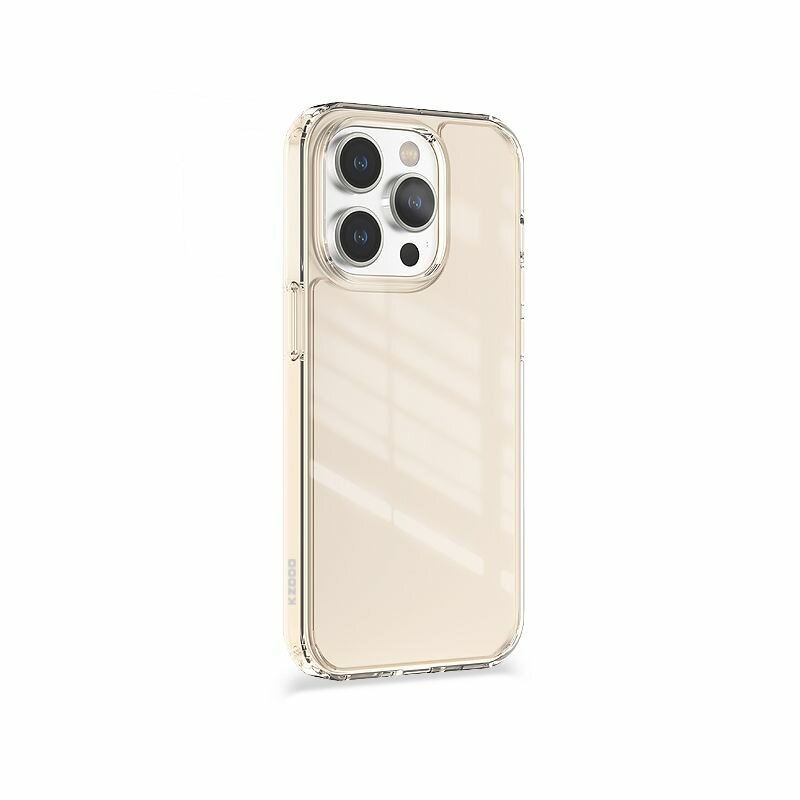 Чехол противоударный Guardian для iPhone 14 Pro, золотой-прозрачный